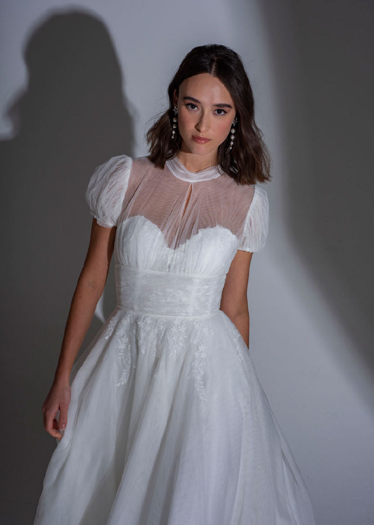 Lace and tulle wedding dress | fb-adelaide | FairyGothMother